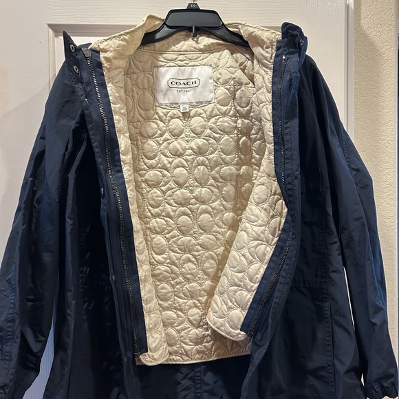 Coach | Jackets & Coats | Coach 2 In Navy Blue Jacket With Detachable ...
